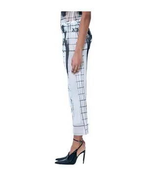 JEAN PAUL GAULTIER Squeletor" Printed Mesh Skirt - Multicolor
