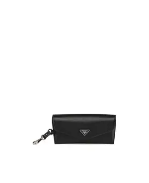 Prada Saffiano Leather Eyeglasses Case - Black