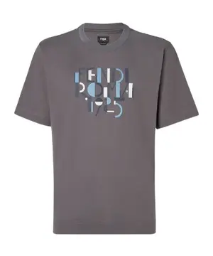 Fendi Gray Cotton T-shirt