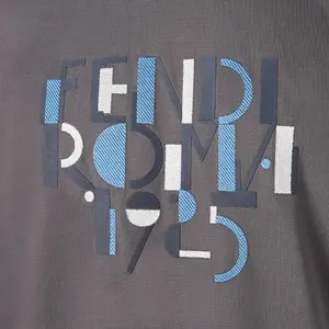 Fendi Gray Cotton T-shirt
