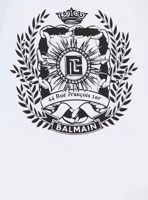 Balmain Printed Crest T-shirt