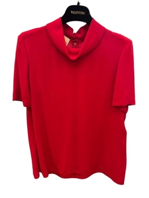 Valentino Garavani Georgette Short-sleeved Top - Red