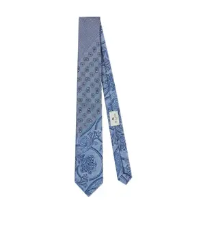 Etro Patchwork Tie - Blue