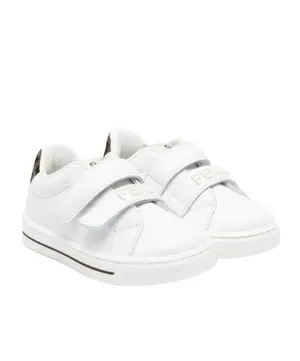 Fendi Leather Sneakers With Velcro Closure