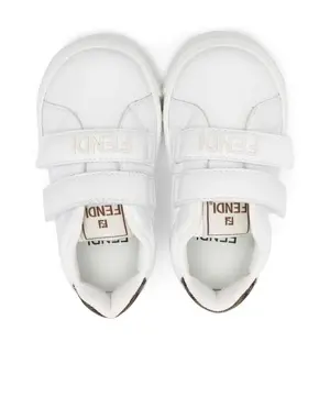 Fendi Leather Sneakers With Velcro Closure