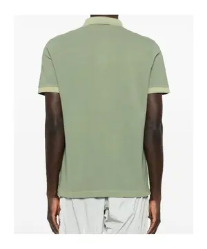 Stone Island Compass-patch Buttoned Polo Shirt