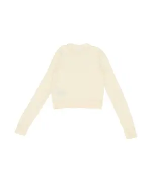 JIL SANDER Logo Embroidered Cropped Jumper