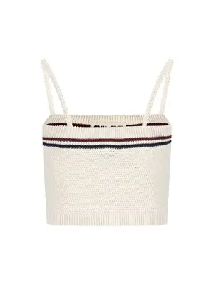 Miu Miu Cropped Knit Top