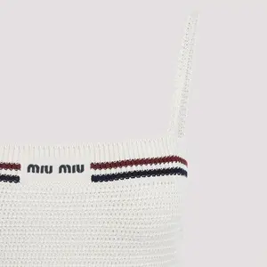 Miu Miu Cropped Knit Top