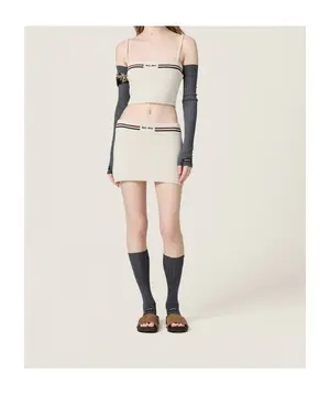 Miu Miu Cropped Knit Top