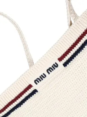 Miu Miu Cropped Knit Top
