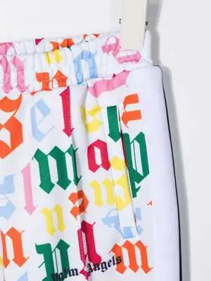 Palm Angels Graphic Print Flared Track Trousers