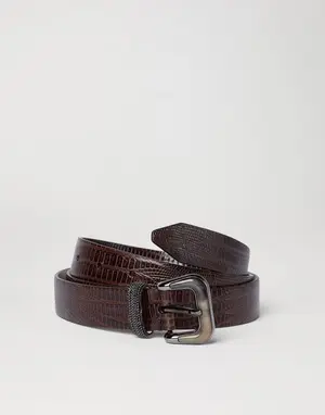 Brunello Cucinelli Lizard-effect Belt