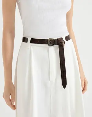 Brunello Cucinelli Lizard-effect Belt