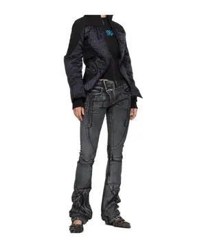 Ottolinger Panelled Jacket - Blue/black