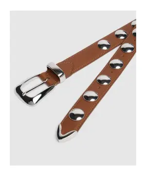 Khaite Benny Studded Leather Belt