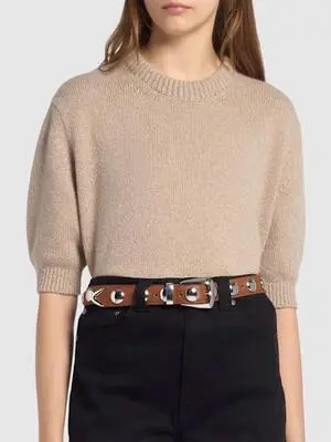 Khaite Benny Studded Leather Belt