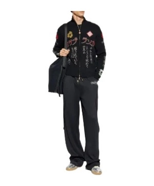 Casablanca Zip-up Knitted Cardigan