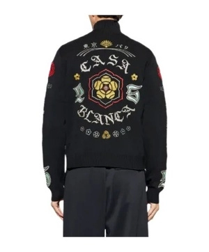 Casablanca Zip-up Knitted Cardigan