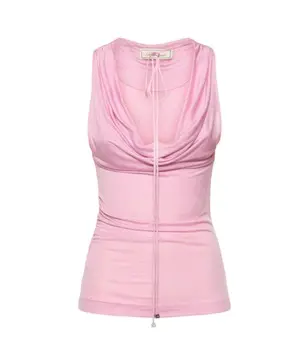 Blumarine Jersey Sablé Top