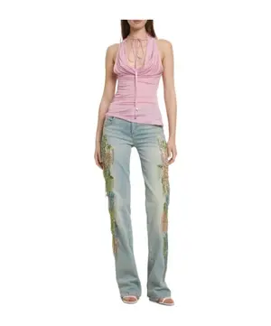 Blumarine Jersey Sablé Top