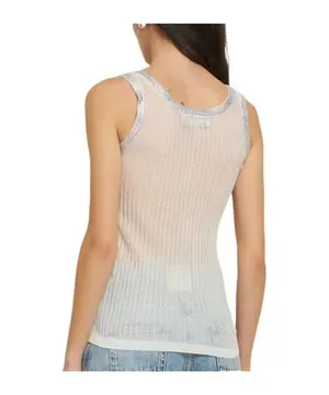 Blumarine Embellished Collar Knitted Tank Top