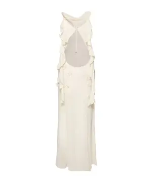 ROTATE BY BIRGER CHRISTENSEN Flower Embroidery Maxi Dress