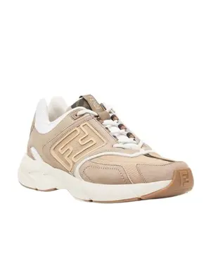 Fendi Faster Ff-embossed Detailed Low-top Sneakers