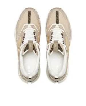 Fendi Faster Ff-embossed Detailed Low-top Sneakers