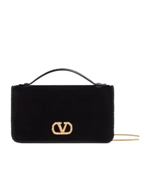 Valentino Garavani Vlogo Signature Braided Edge Tote Bag