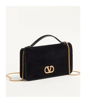 Valentino Garavani Vlogo Signature Braided Edge Tote Bag