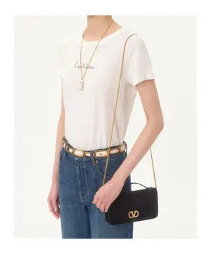 Valentino Garavani Vlogo Signature Braided Edge Tote Bag