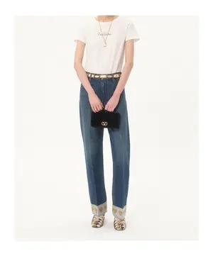 Valentino Garavani Vlogo Signature Braided Edge Tote Bag