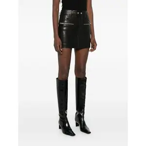 ANINE BING Steel Mini Skirt