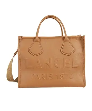 LANCEL Double Handle Shoulder Bag - Camel