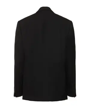 Wardrobe.NYC Lapel Long-sleeved Suit Jacket
