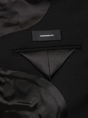 Wardrobe.NYC Lapel Long-sleeved Suit Jacket