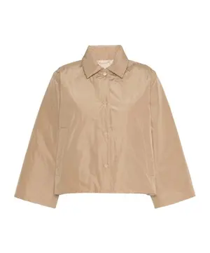 Max Mara Collared Long-sleeved Casual Jacket - Nude