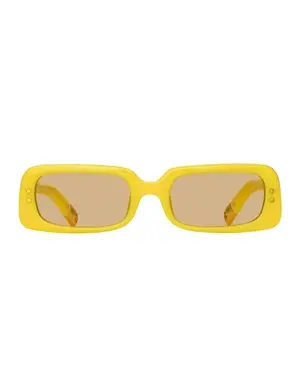 Jacquemus Rectangular Frame Sunglasses - Yellow