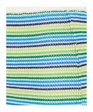 Casablanca Striped Elastic-waist Skirt - Blue
