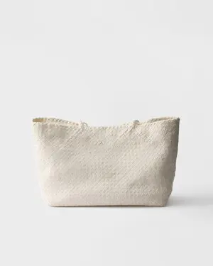 Prada Large Leather Tote Bag - White