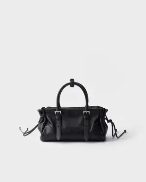 Prada Karin Small Leather Bag - Black