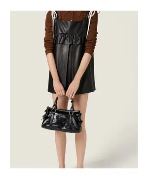 Miu Miu Shiny Leather Handbag