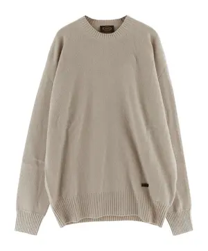 TOD'S Crewneck Knitted Jumper - Nude