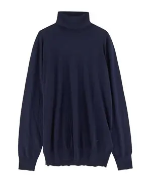 TOD'S Turtleneck Knitted Jumper - Blue