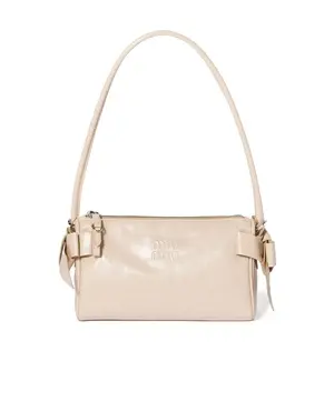 Miu Miu Shiny Leather Pouch - Nude