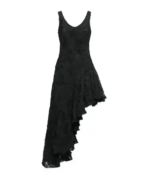 ROTATE BY BIRGER CHRISTENSEN Pleated Floral Mesh Dress