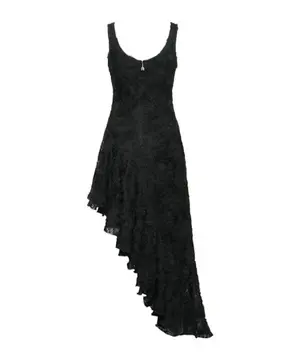 ROTATE BY BIRGER CHRISTENSEN Pleated Floral Mesh Dress