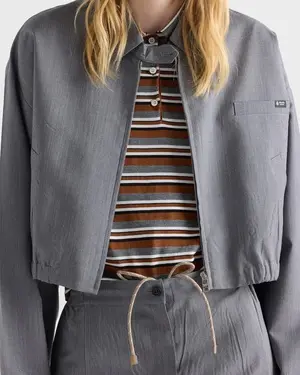 Prada Striped Cotton Polo Shirt