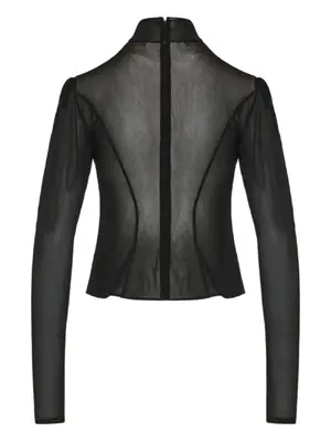 Rabanne Beaded Long-sleeve Top